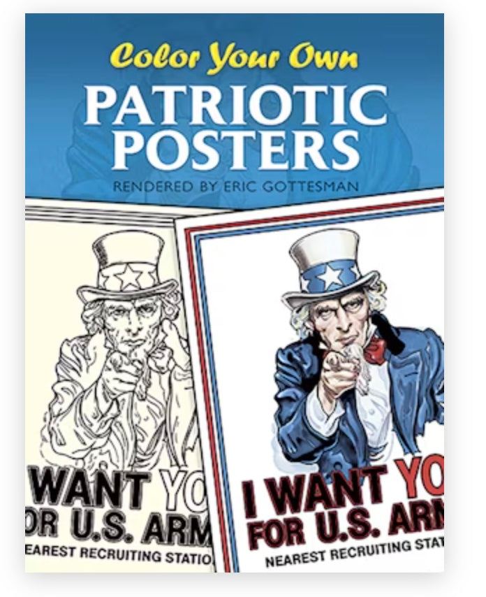 Color your own Patriotic Posters – Rosie the Riveter Trust